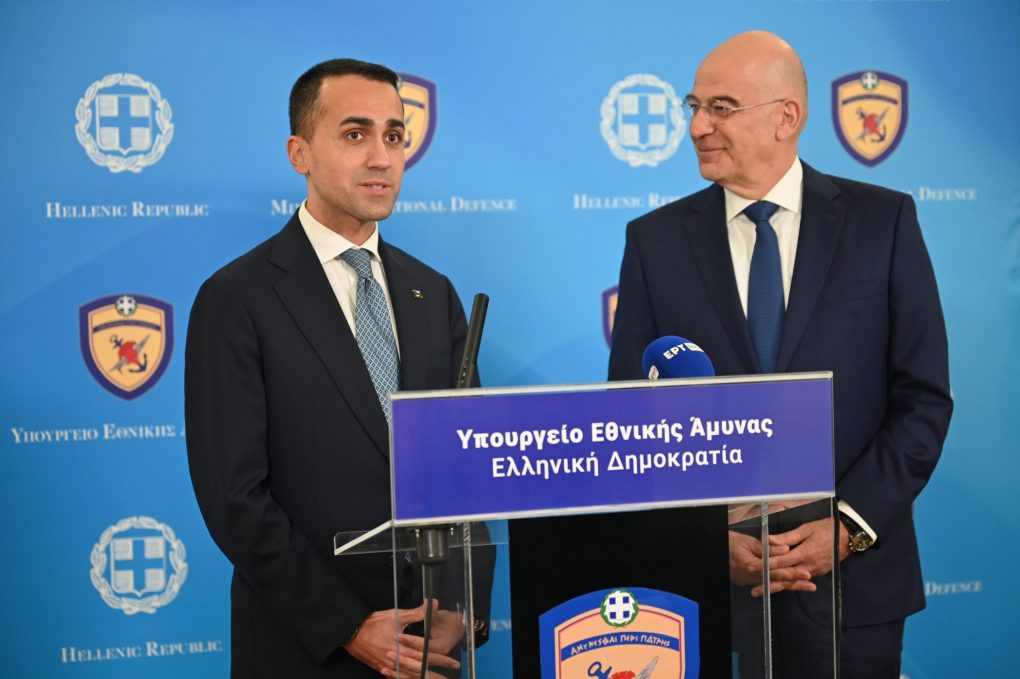 Minister of National Defence Nikos Dendias Meets With EU Special Representative for the Gulf ...