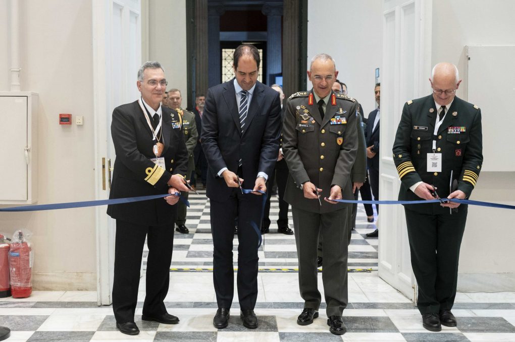 DefMin Nikos Dendias and DepMin Ioannis Kefalogiannis attend the ...