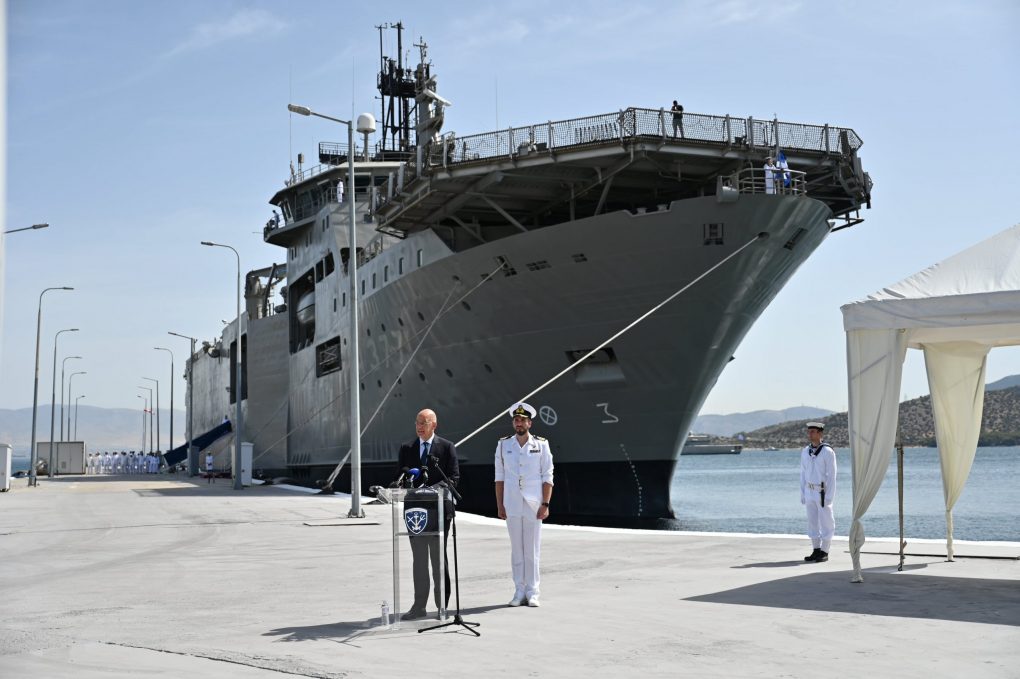 Παρουσία ΥΕΘΑ Νίκου Δένδια στην Τελετή Ονοματοδοσίας και Ένταξης στο ...