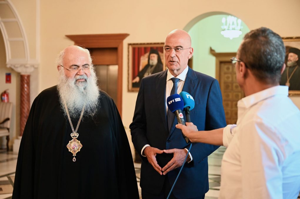 Δηλώσεις ΥΕΘΑ Νίκου Δένδια και Αρχιεπισκόπου Νέας Ιουστινιανής & πάσης ...