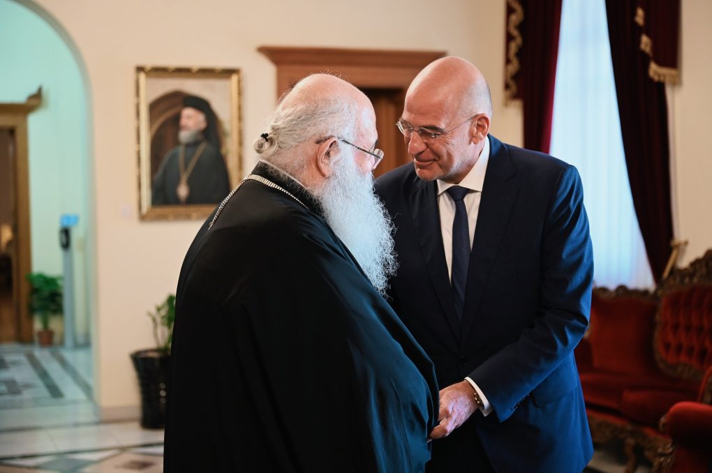 Δηλώσεις ΥΕΘΑ Νίκου Δένδια και Αρχιεπισκόπου Νέας Ιουστινιανής & πάσης ...