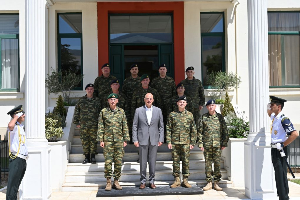 Minister of National Defence Nikos Dendias Visits Hellenic Army Support ...