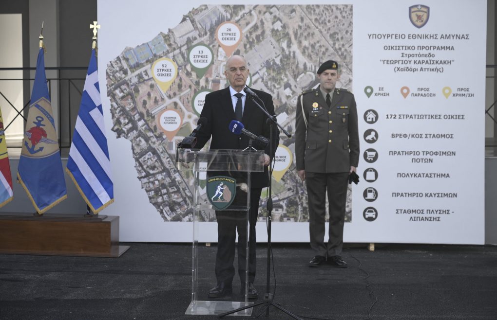 Παρουσία ΥΕΘΑ Ν. Δένδια στα εγκαίνια του Συγκροτήματος Στρατιωτικών ...