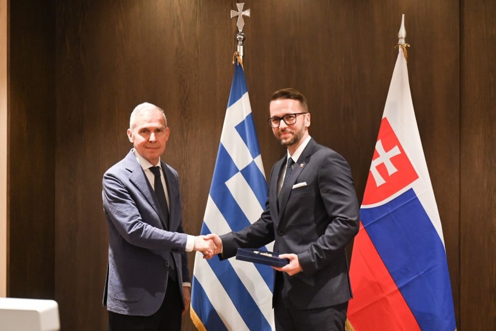 The Deputy Minister of National Defence Thanasis Davakis attends the ...