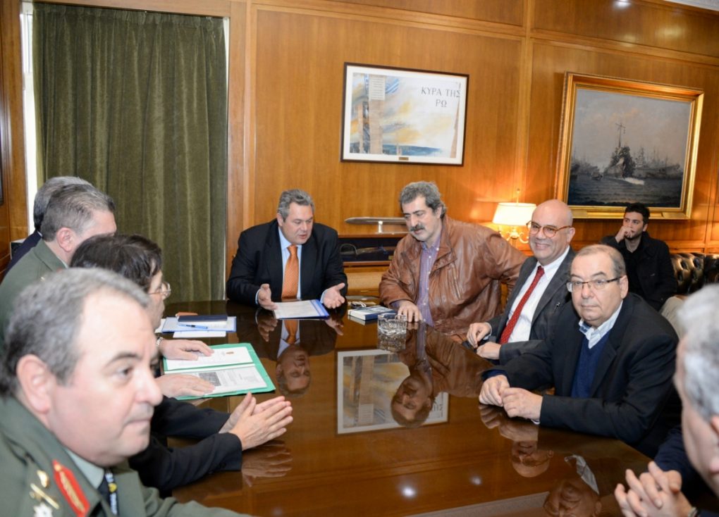 Defence Minister Panos Kammenos' meeting with the Alternate Minister of ...