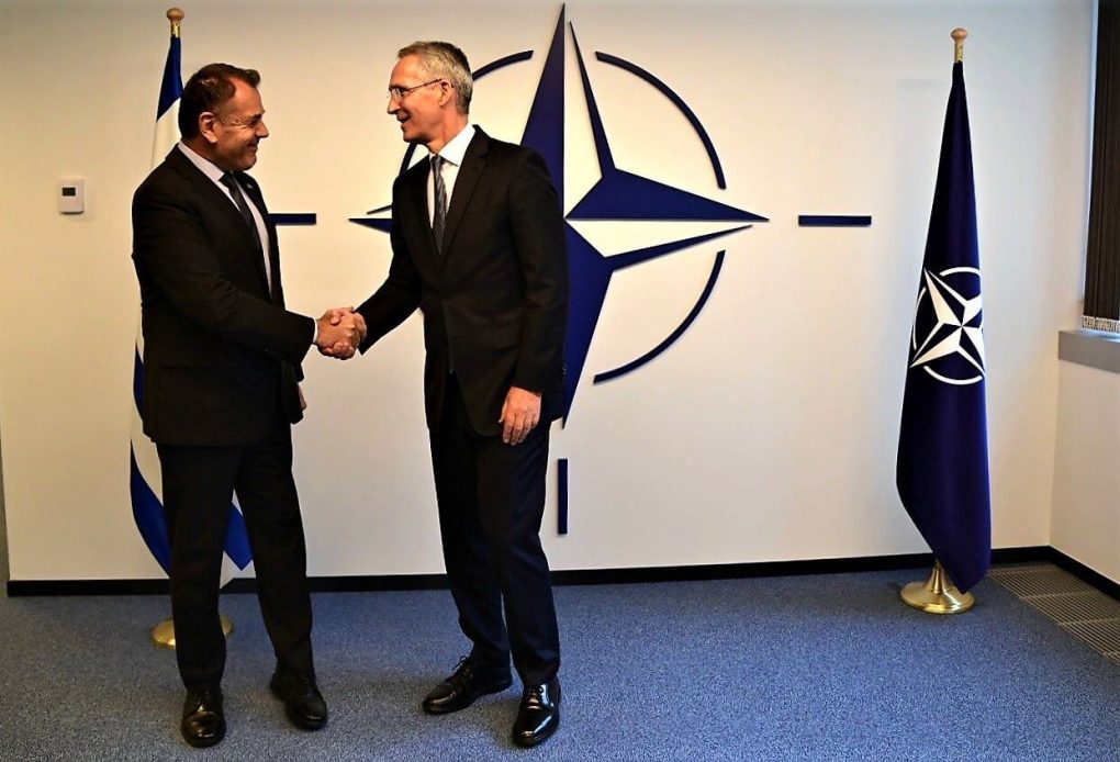 Συνάντηση ΥΕΘΑ Νικόλαου Παναγιωτόπουλου με τον Γ.Γ. ΝΑΤΟ Γιενς ...