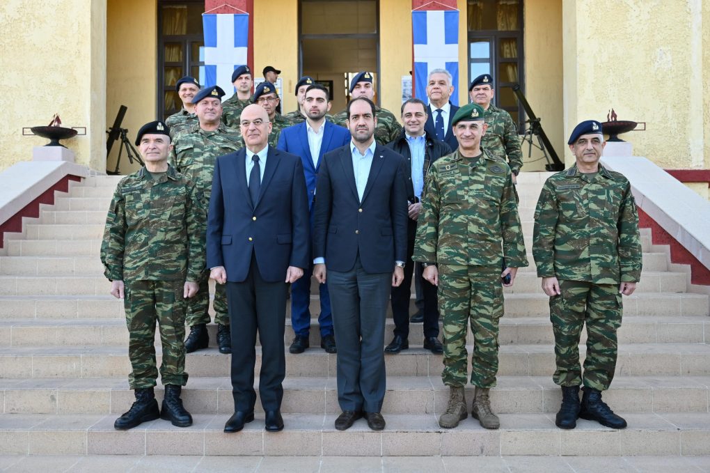 Επίσκεψη ΥΕΘΑ Νίκου Δένδια στη Σχολή Εφέδρων Αξιωματικών Πεζικού (ΣΕΑΠ ...