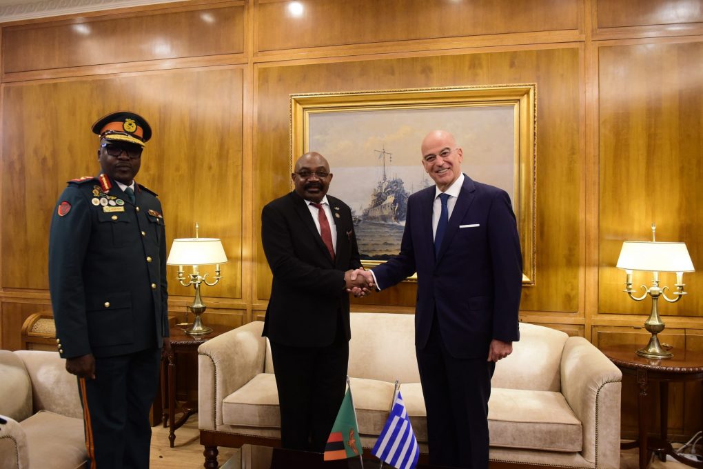 The Minister of National Defence Nikos Dendias welcomes the Defence ...
