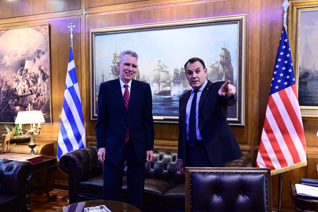 The Minister of National Defence Mr. Nikolaos Panagiotopoulos meets ...