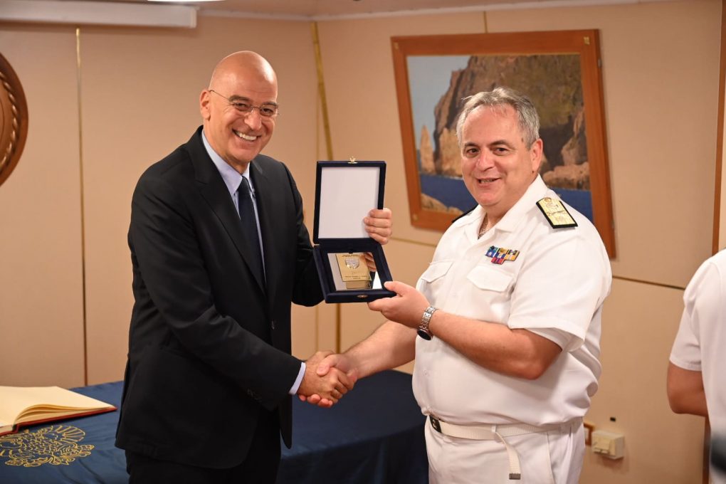 Minister of National Defence Nikos Dendias Attends Handover-Takeover Ceremony of EUNAVFOR ...