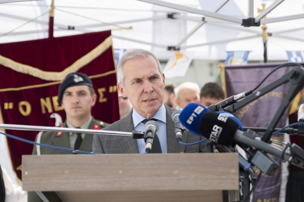 The Deputy Minister of National Defence Thanasis Davakis attends the ...