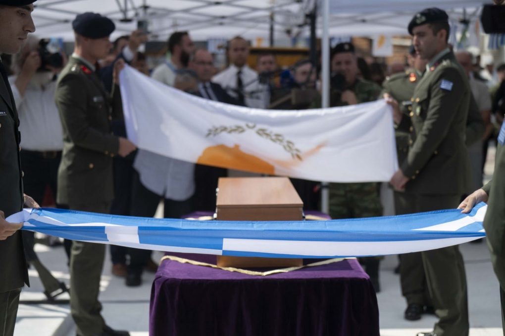 The Deputy Minister of National Defence Thanasis Davakis attends the ...