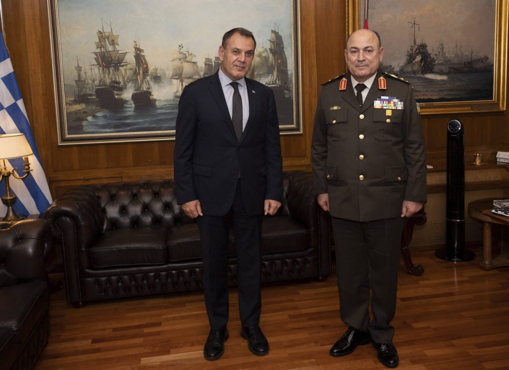 Defence Minister Nikolaos Panagiotopoulos meets Egypt's Chief of Armed ...