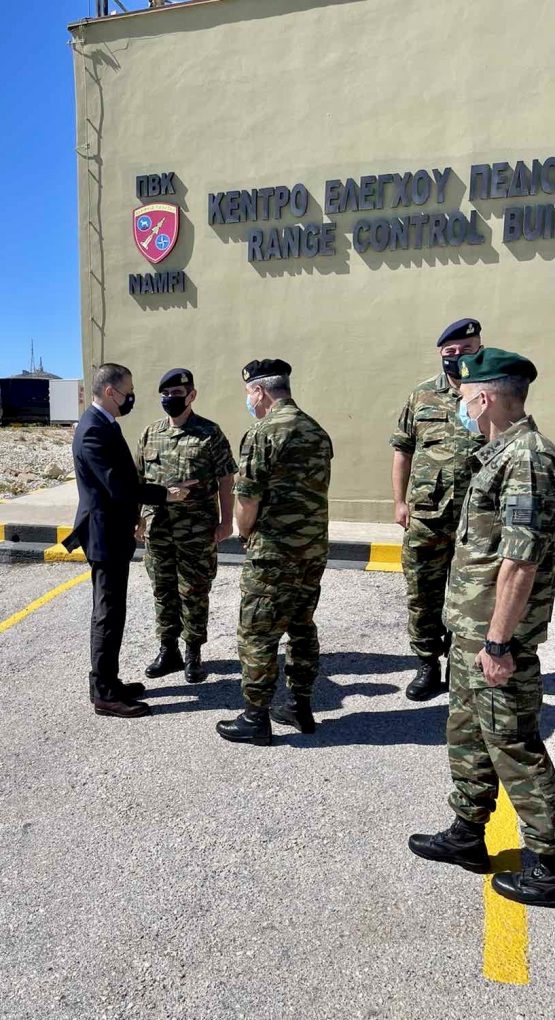 Deputy Minister of National Defence Alkiviadis Stefanis attends Field ...