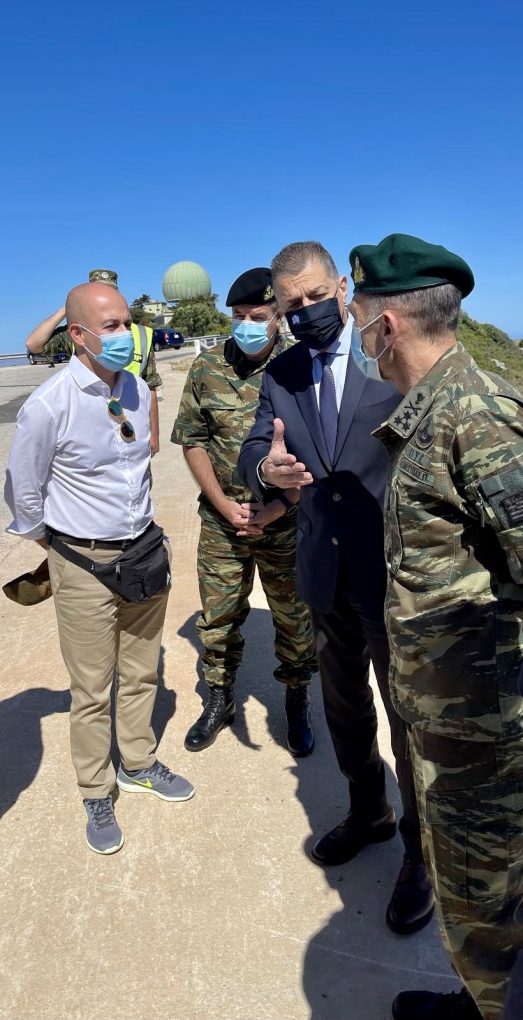 Deputy Minister of National Defence Alkiviadis Stefanis attends Field ...