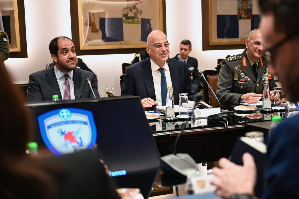 Συνάντηση ΥΕΘΑ Νίκου Δένδια με τον Γ.Γ. του ΝΑΤΟ Μαρκ Ρούτε στο ...