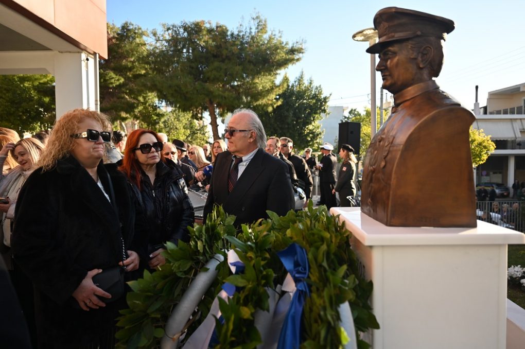 Minister of National Defence Nikos Dendias Attends Unveiling of the Bust of Captain Ektoras ...