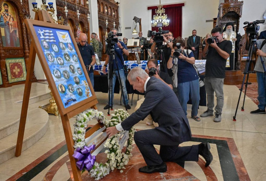 The Deputy Minister of National Defence Thanasis Davakis attends the ...