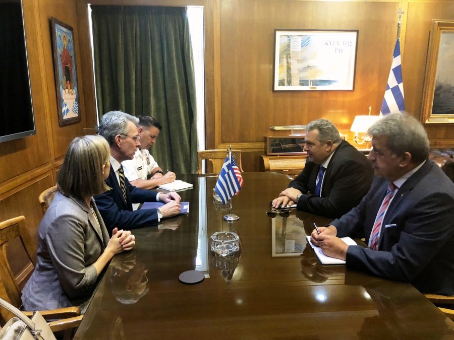 Defence Minister Panos Kammenos' meeting with the Ambassador of the ...
