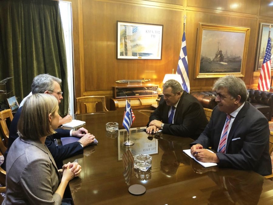 Defence Minister Panos Kammenos' meeting with the Ambassador of the ...