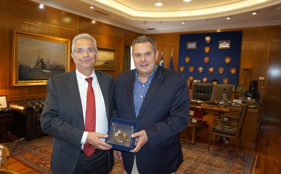 Defence Minister Panos Kammenos' meeting with the General Secretary of ...
